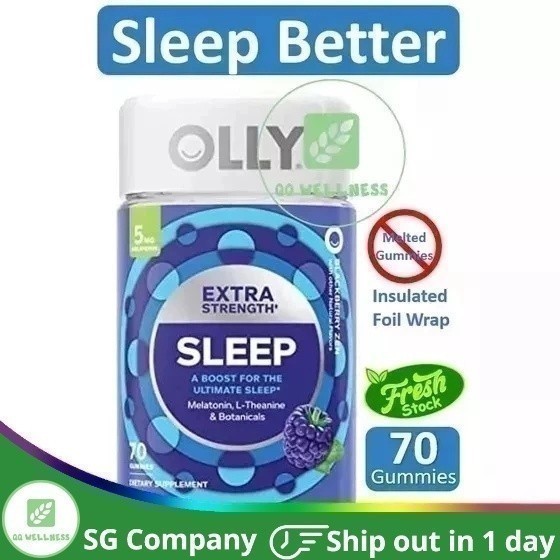 OLLY Extra Strength Sleep 50/60/120Gummies, Occasional Sleep Support, 5 ...