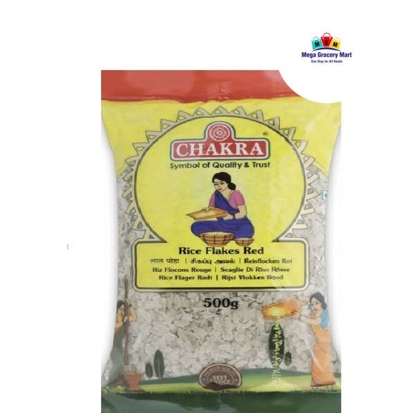 Chakra Red Rice Flakes Poha 500g | Shopee Singapore