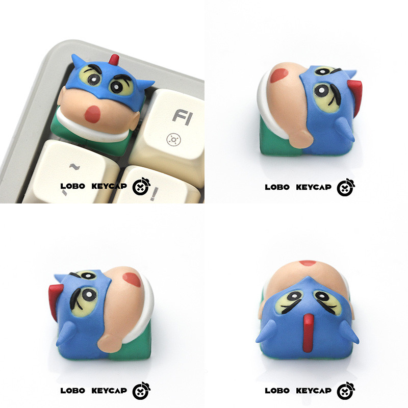 Crayon Shin-chan Keycap Cute Cartoon 3D Creative DIY Cute MX Switch ...