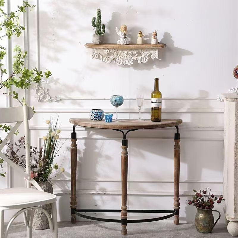 American Style Entryway Decorative Iron Flower Stand Home Display Half ...