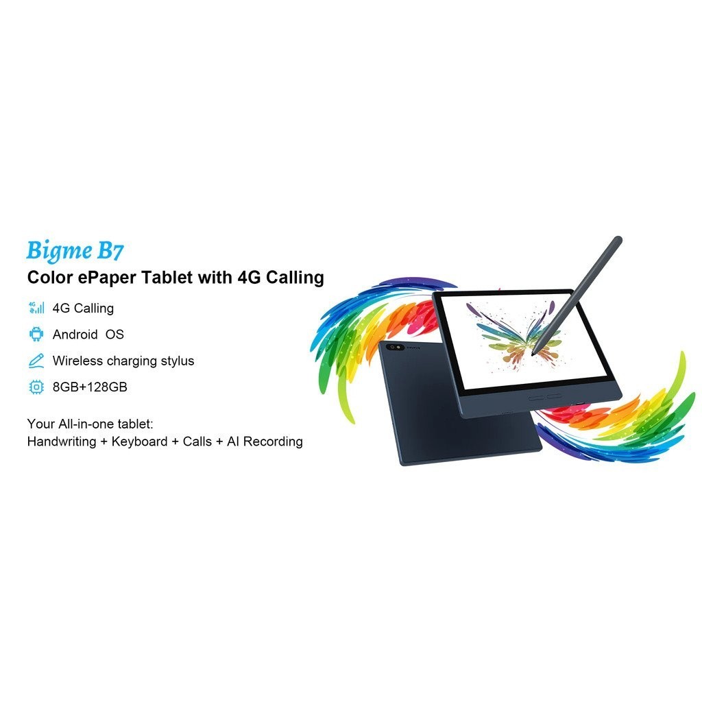 ebook reader Bigme B7 7Inches Color E-ink Screen Google 4G Calling 8 ...