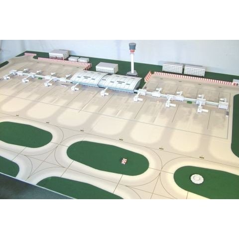 1：400Airport Landscapes Airport Architecture3D Papercraft DIY ...