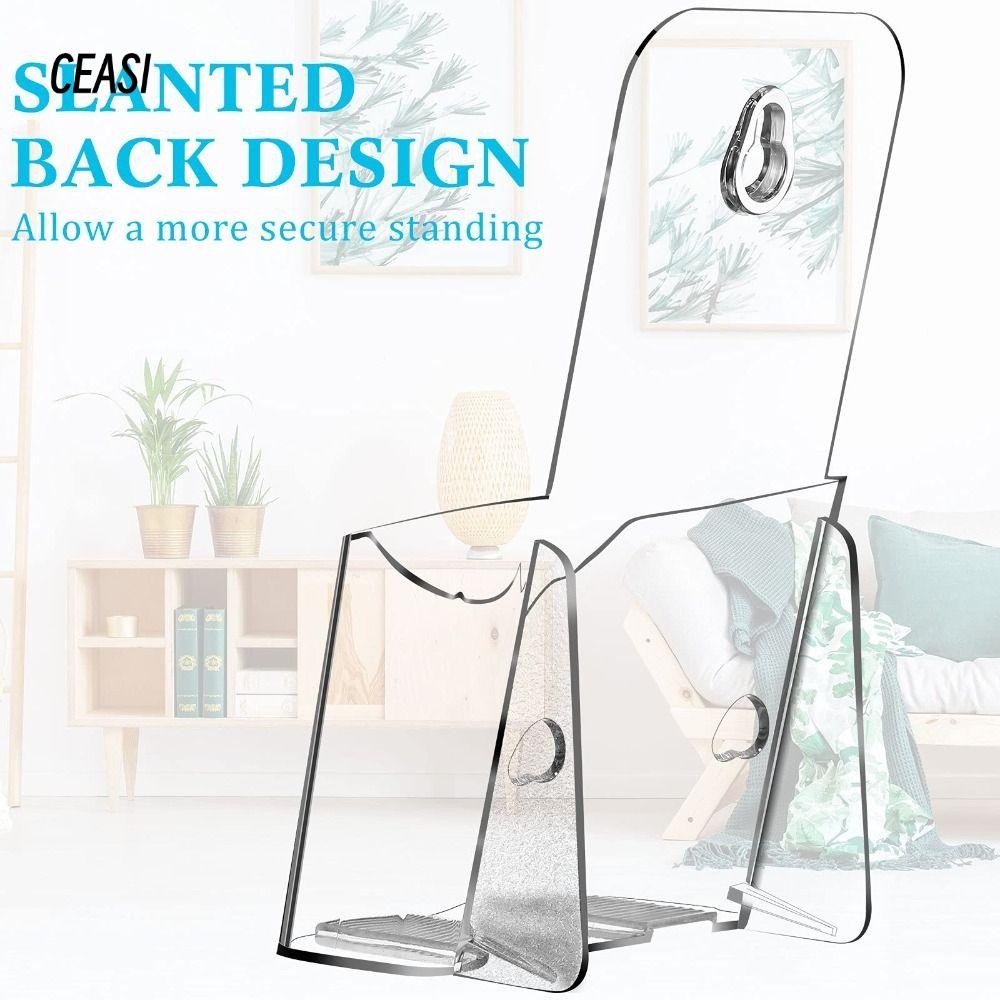 CEASI Wide Pamphlet Holder, Wall Mount 4.3 x 7.7 Inches Acrylic ...