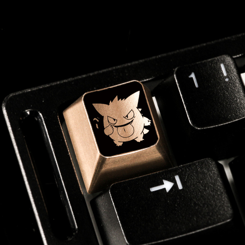 Step Shark Pure Brass Keycap Unique Keycap Mechanical Keyboard Night ...