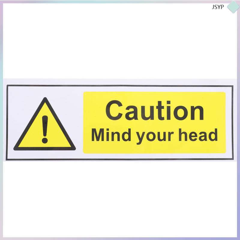 Mind Your Sign Sticker Guochuan Safety English Logo Caution Label Pp ...