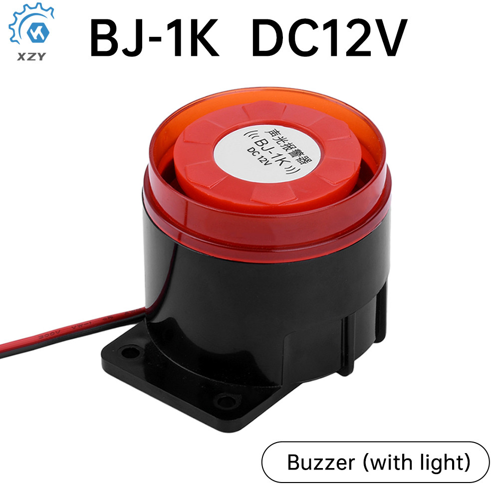 BJ-1K 12V 24V 220V Buzzer High Decibel Sound and Light Alarm Explosion ...