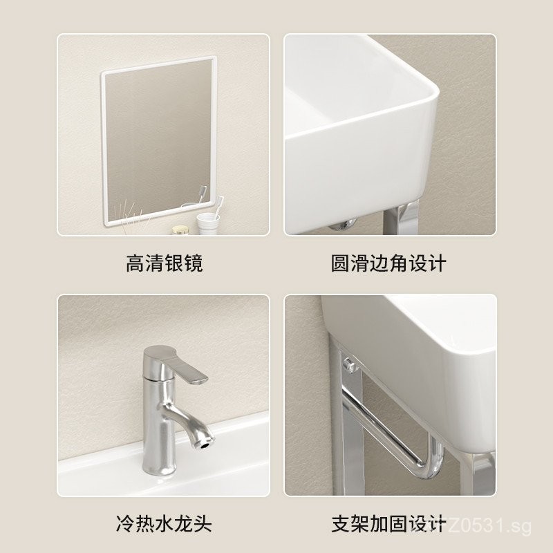 Wall-mounted Mini*Basin Toilet Wash Basin Household Simple Wash Basin ...