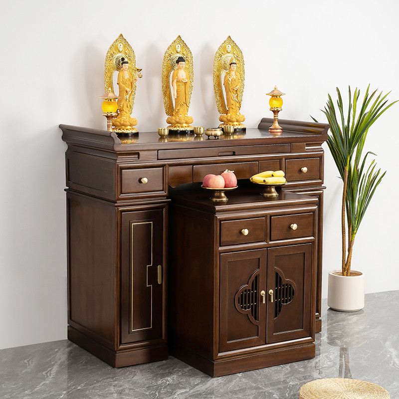 0A New Chinese Style Solid Wood Incense Table Buddha Table Buddha ...
