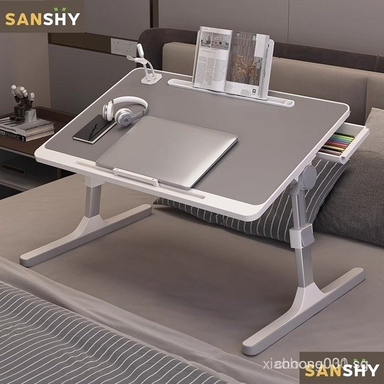SANSHY Multi-purpose Foldable laptop Table lazy Table Bed Table ...