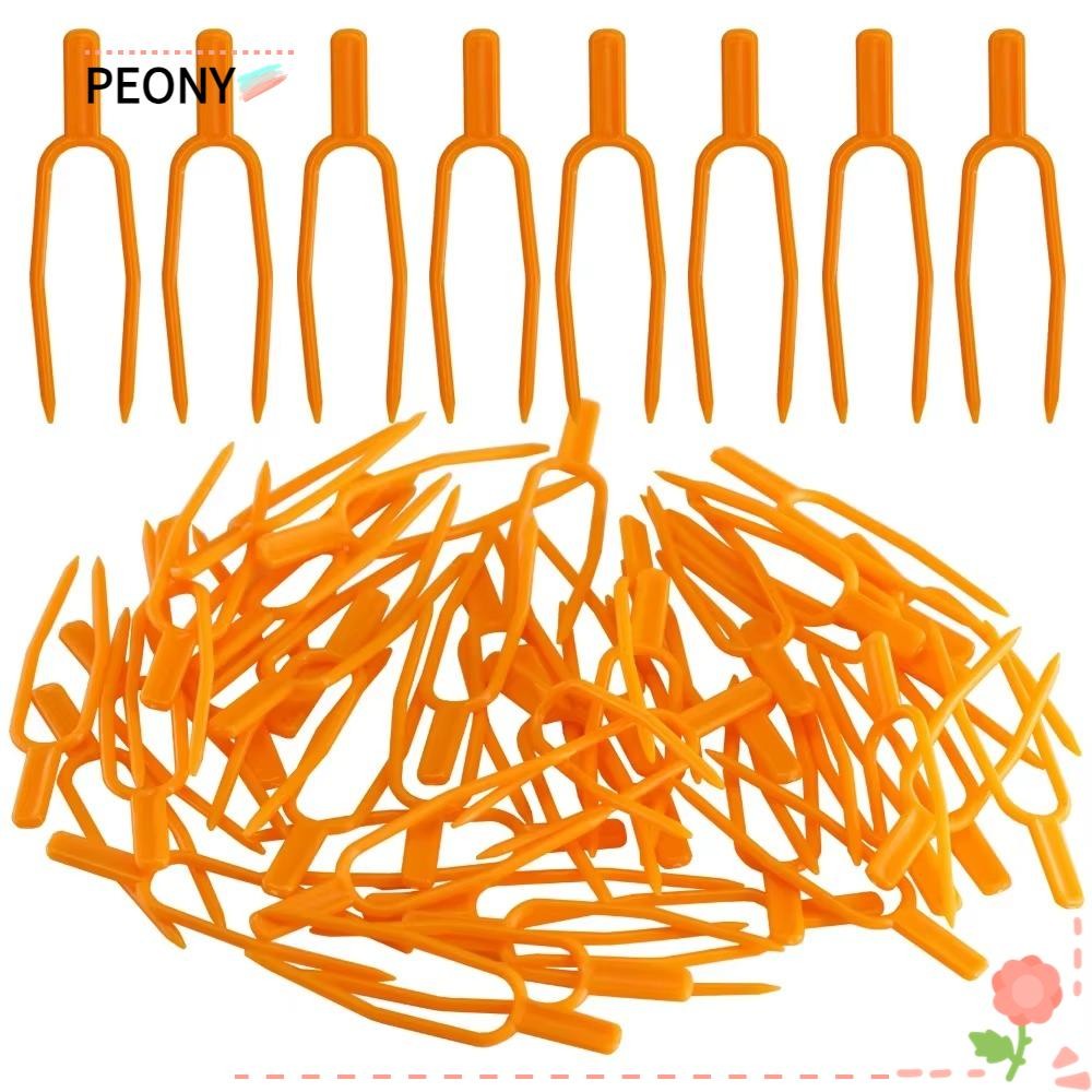 PEONIES 100pcs Plant Stem Fixator, 50/65CM Garden Strawberry Planting ...