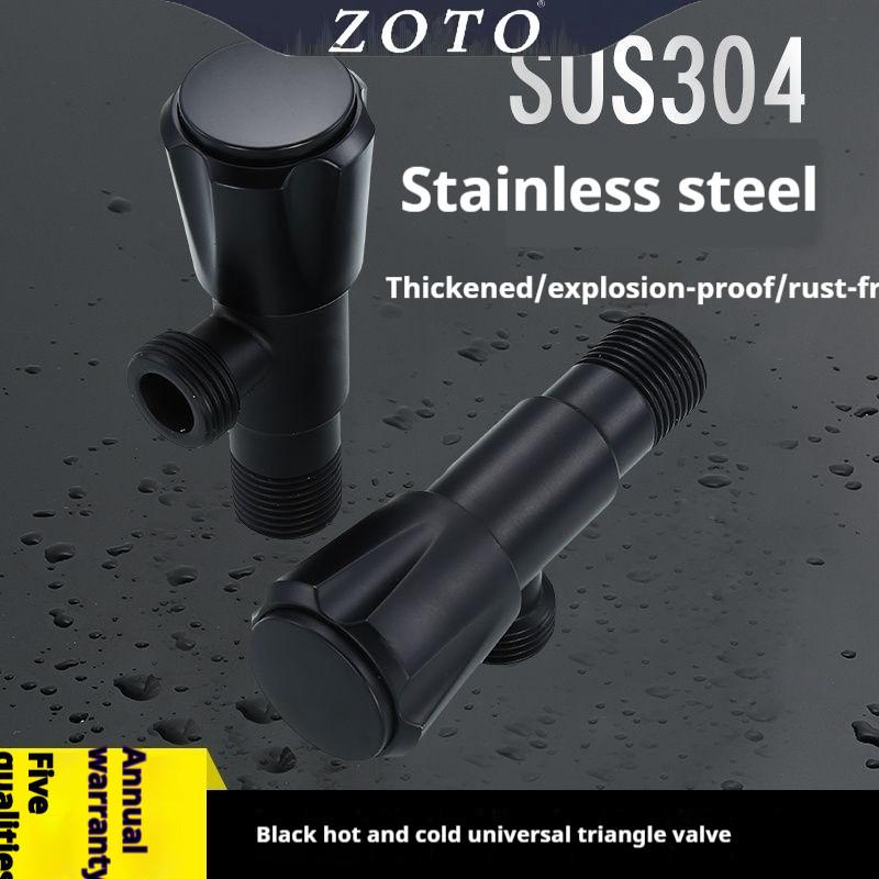 [Factory] Black 304 Stainless Steel Hot and Cold Thickened Triangle ...