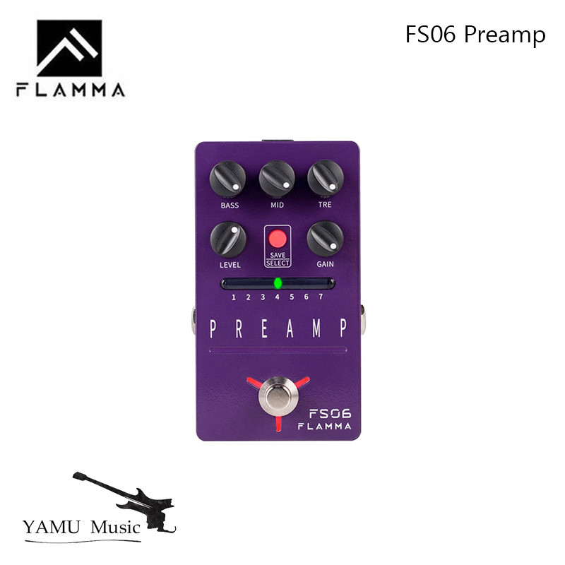 FLAMMA FS06 Digital Preamp Pedal Guitar Effects Pedal with Build-in ...