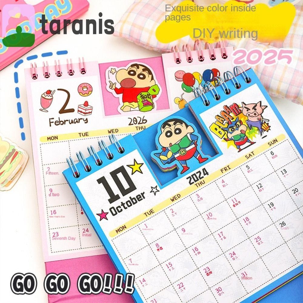 TARANIS 2025 Calendar, Nohara Shiro Crayon Shin-chan Anime Desk ...