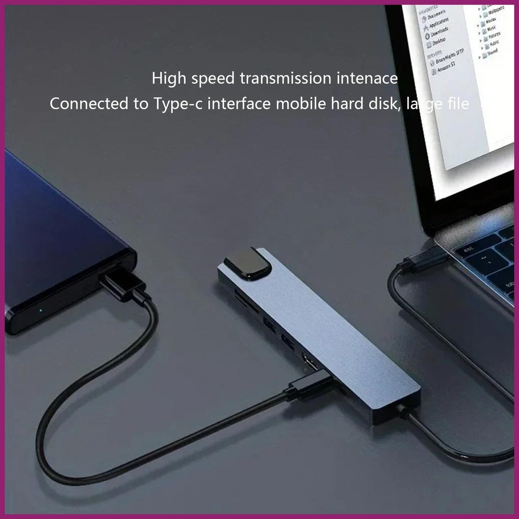 Type C Docking Station Type C Dock 8 in 1 Docking Station 5Gbps High ...
