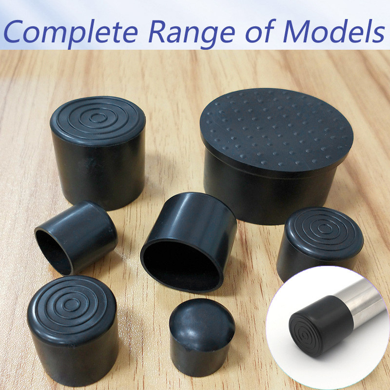 Multi Size Rubber Footing Square Rectangular Tube Furniture Table Feet ...