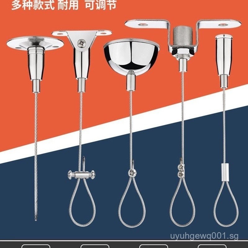 Wire Rope Hanger Billboard Hang Rope Acrylic Sign Board Self-Locking ...