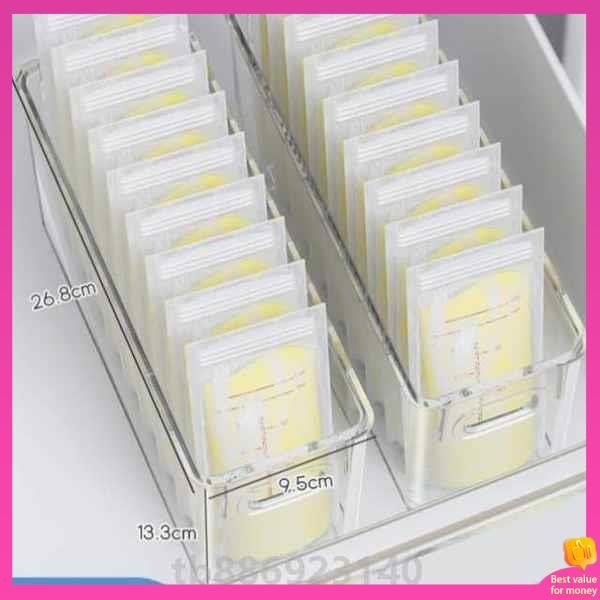 fridge organizer Box milk storage special box box frozen refrigeration ...