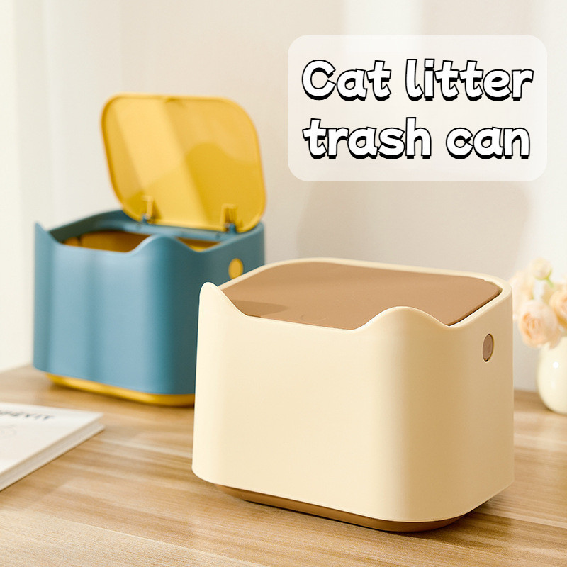 Cat Litter Trash Can Special Litter Bin For Shoveling Cat Poop Push ...