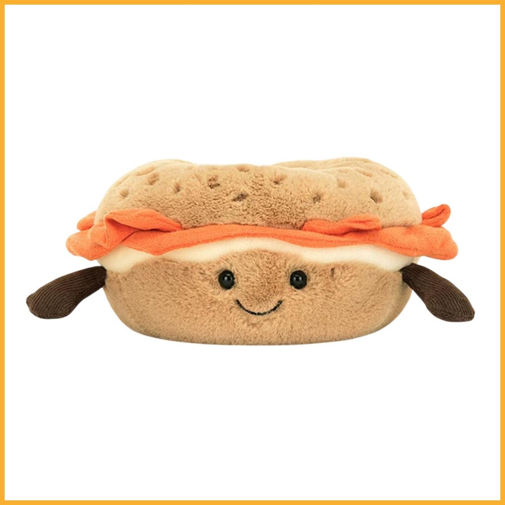 For JellyCat Bagel Plush Plush Fun Bagel Squishy Plushies Stuffed Toy ...