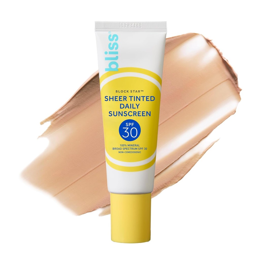 Bliss Block Star SPF 30 Invisible Daily Tinted Sunscreen with Zinc ...