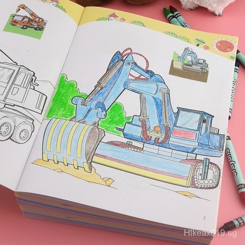 Car Picture Book Transportation Coloring Book Kindergarten Pedology ...