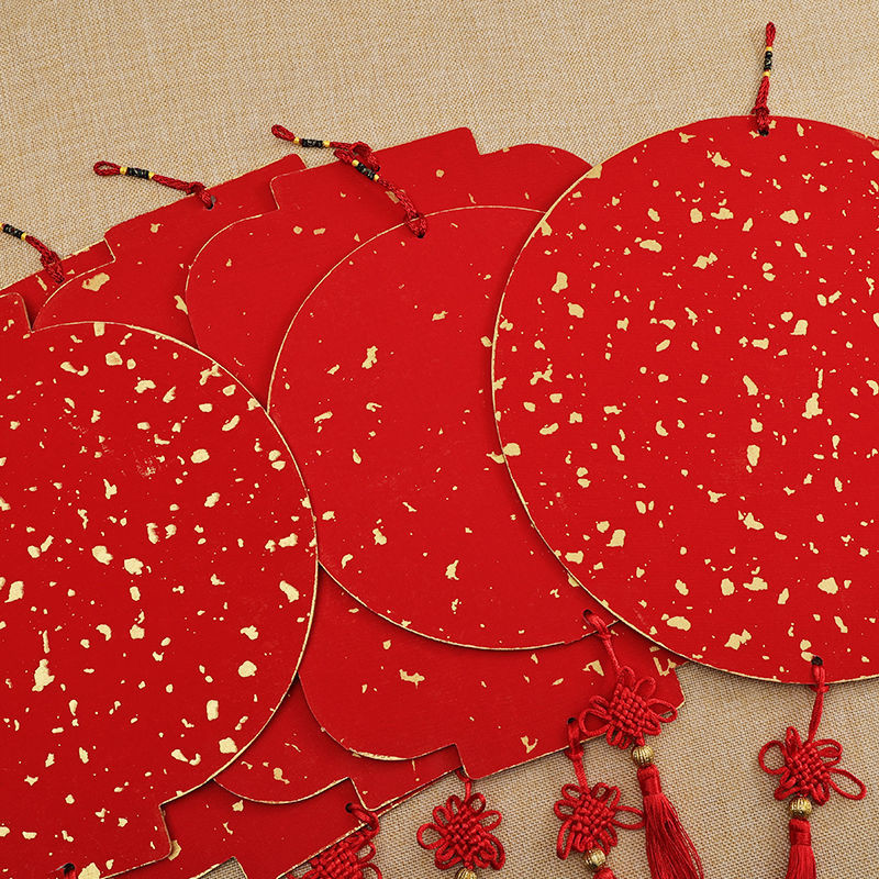 空白对联纸宣纸] Ten Thousand Years Red Hard Card Fu Character Chinese Knot ...