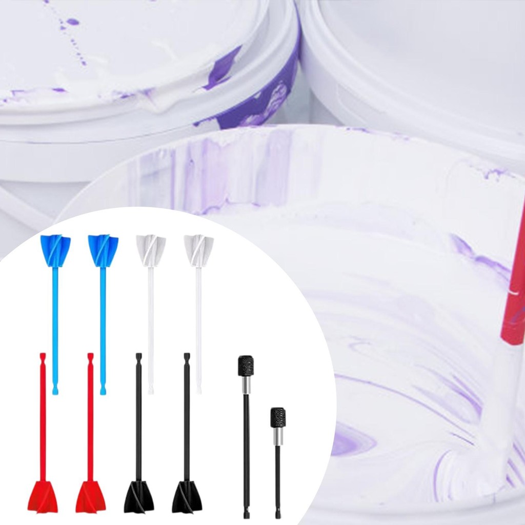 [Dynwave3] Paint Mixer Drill Attachment Paint Stirrer Mixing Rod Heavy ...