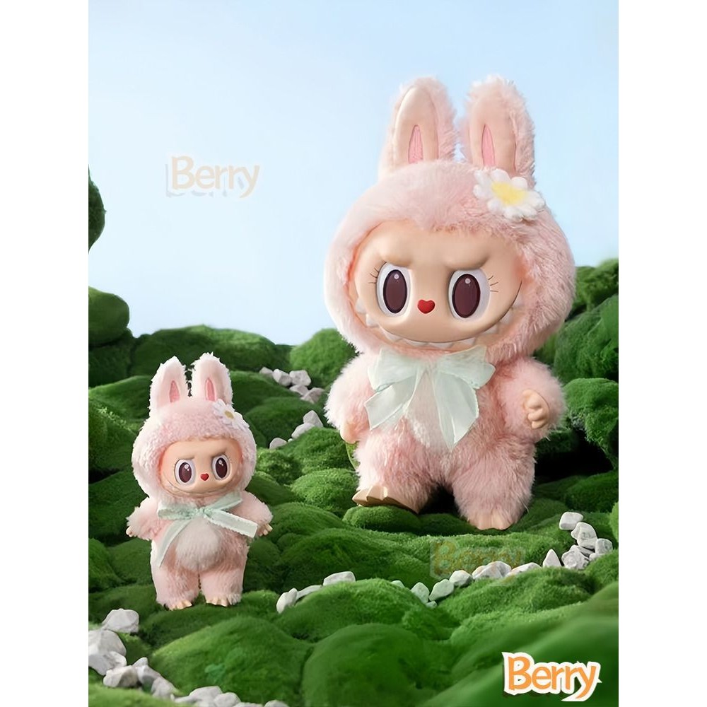 POPMART Pop mart LABUBU MOKOKO Spring Flower Plush Doll Gift Sweetheart ...