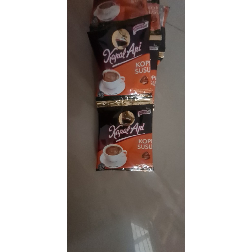Kapal Api Milk Ground Coffee 1 Renteng Renceng (10 sachets) | Shopee ...