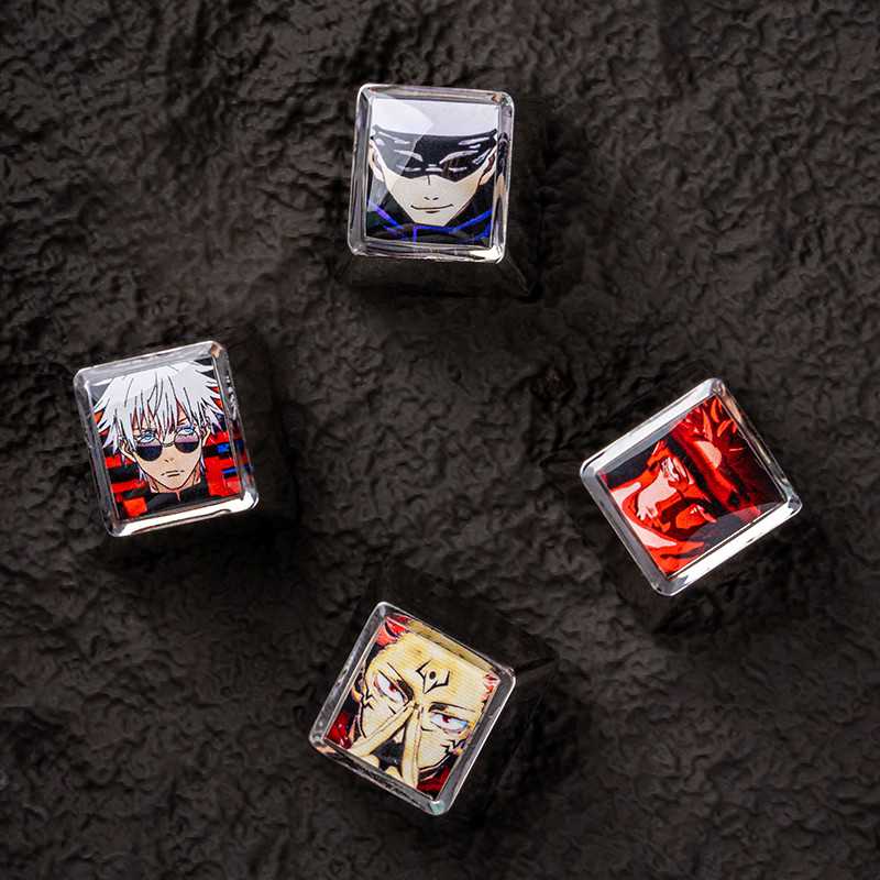 Keycap Single Mechanical Keyboard Unique Metal Two-Dimensional Spell ...