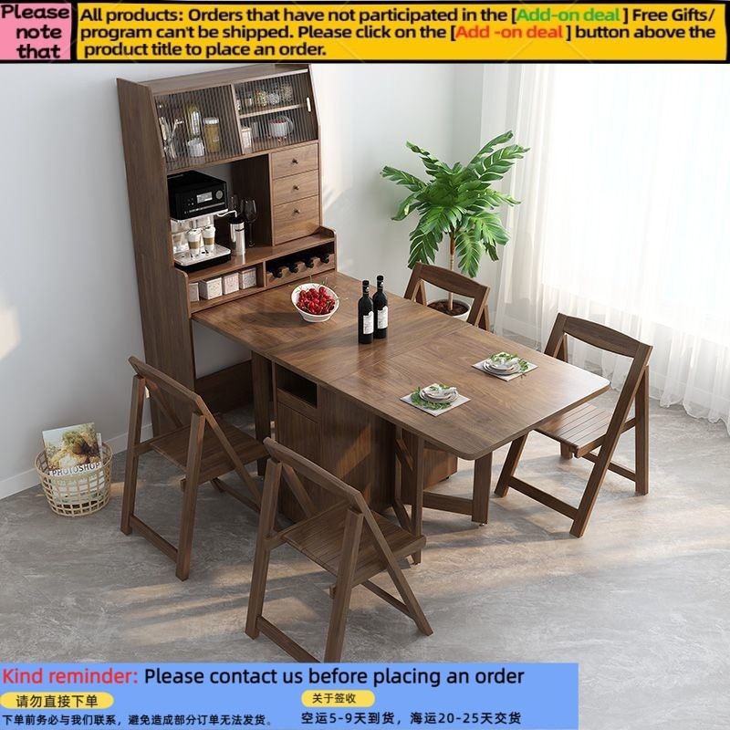 Get 8% Coupon/ Multi-Functional Folding Dining Table Retractable ...