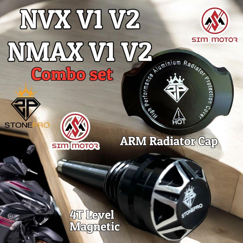 NVX V1 V2 / NMAX V1 V2 - STONEPRO -MAGNETIC ENGINE OIL LEVEL 4T - Arm ...