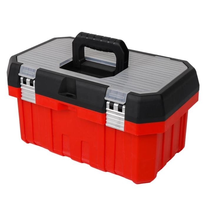 Toolbox Box 13" Inch Plastic PVC Tool Box Tool Storage Kit JLD 1593 ...