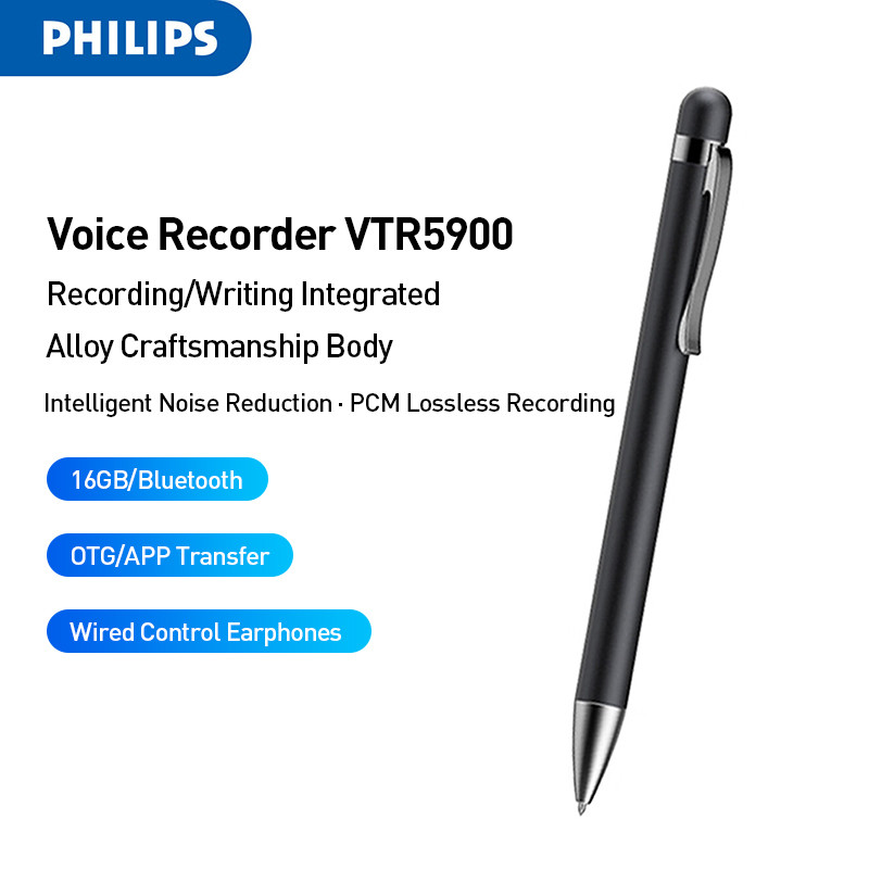 Philips Smart Voice Recorder VTR5900 | Shopee Singapore