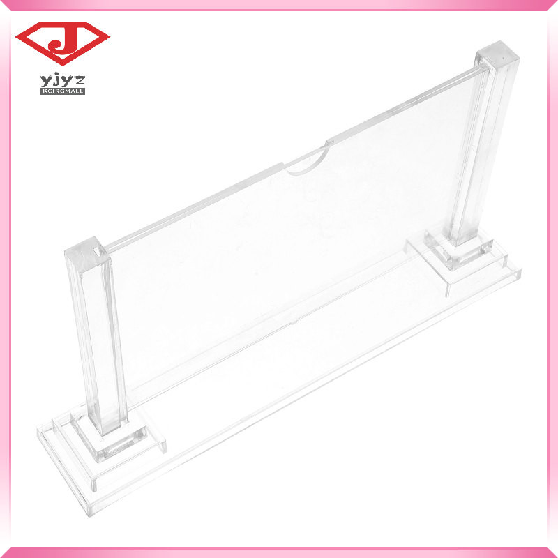 🏠 Acrylic Double-Sided Desk Name Plate Holder Vertical Clear Table Sign ...