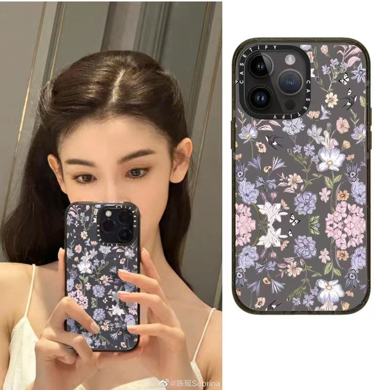 Caseti Crying oriole Flower Phone Case For iPhone 16 16Pro 11 12 13 14 ...