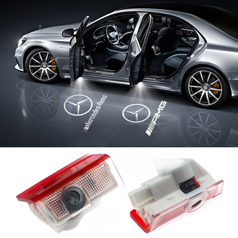 2PC/4PC Car LED Wireless Courtesy Door Projector Shadow Light Auto for ...