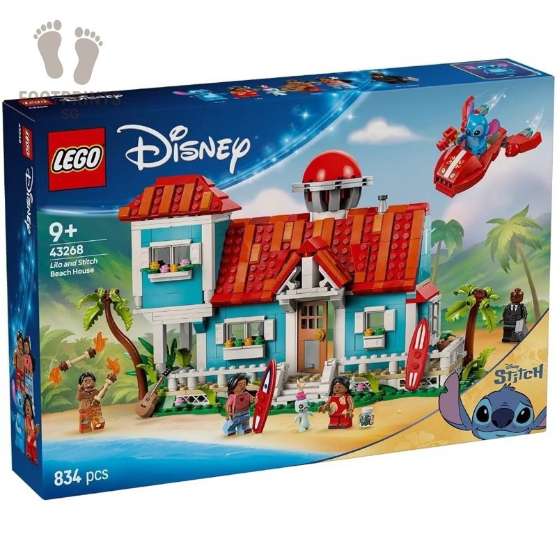 Footprints LEGO Disney Classic 43268 Lilo and Stitch Beach House ...
