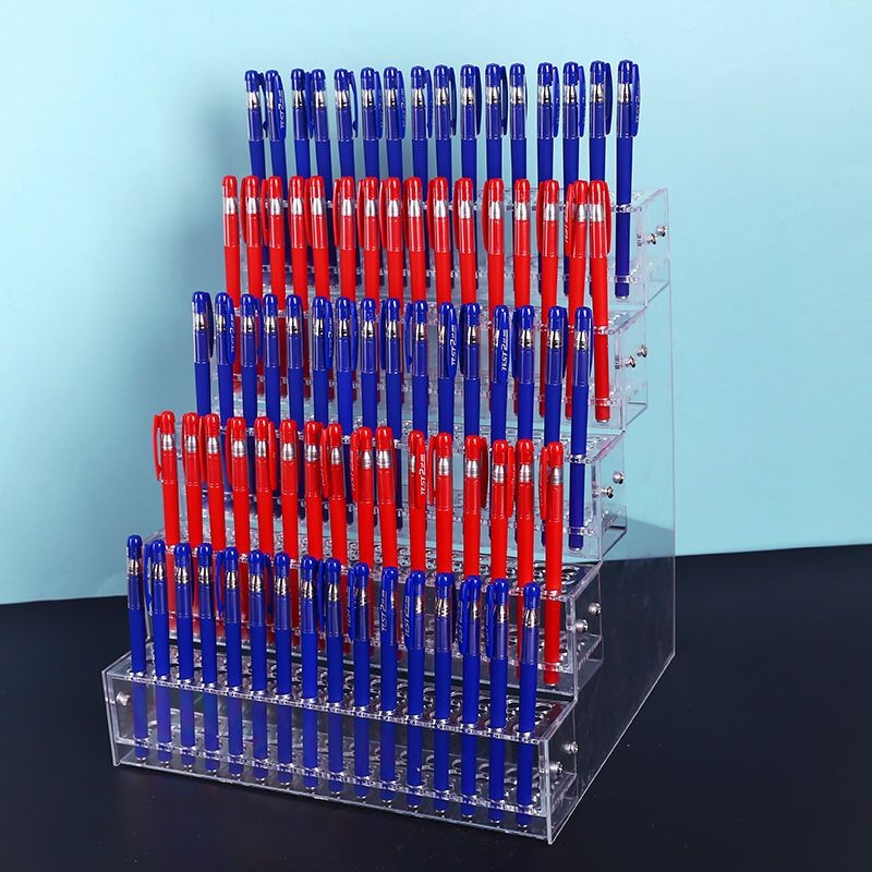 Acrylic Desktop Pen Holder Storage Supermarket Stationery Store ...