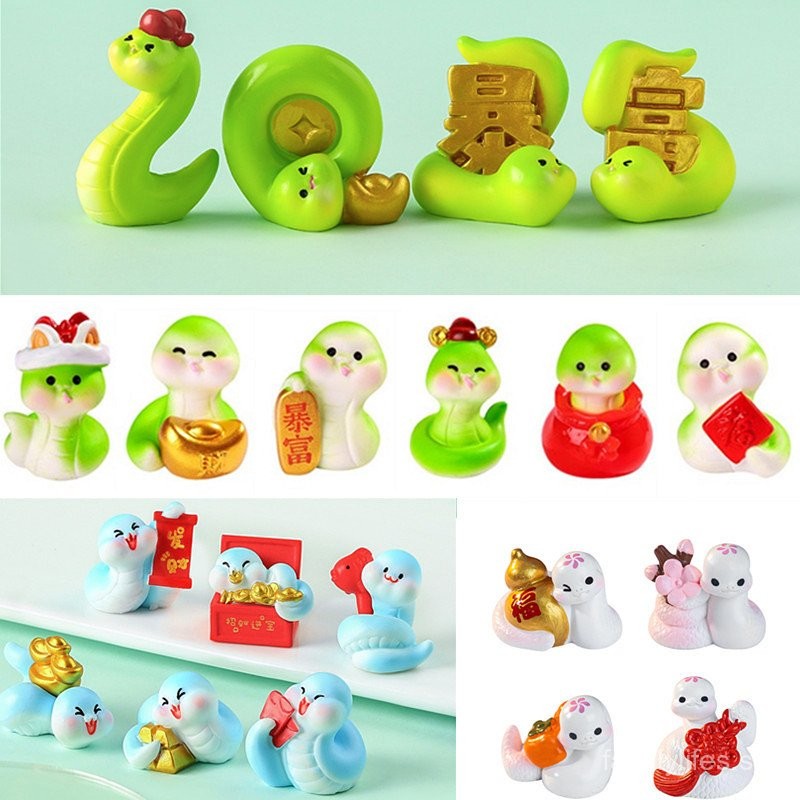 2025New Year Ornaments Creative New Year Fortune Simulated Snakes diy ...