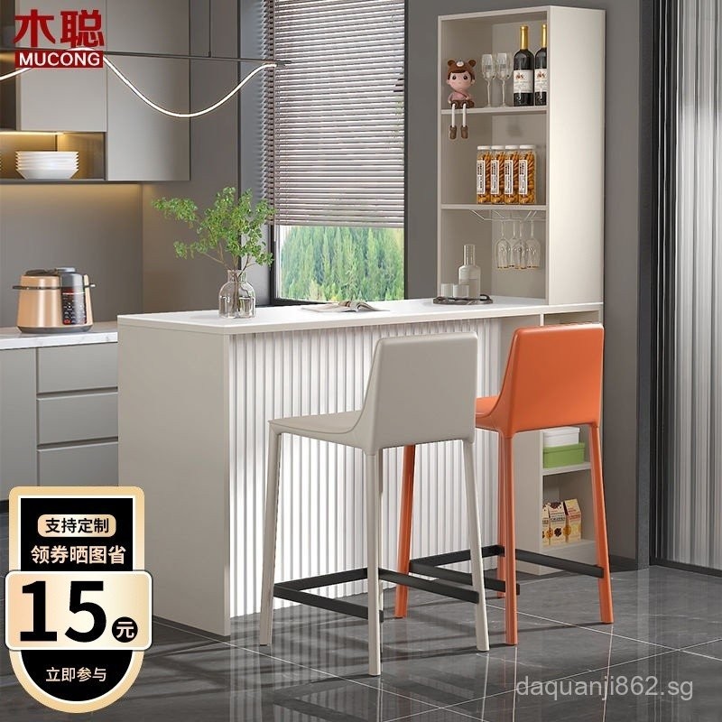 Light Luxury Stone Plate Guest Restaurant Kitchen Island Dining Table ...