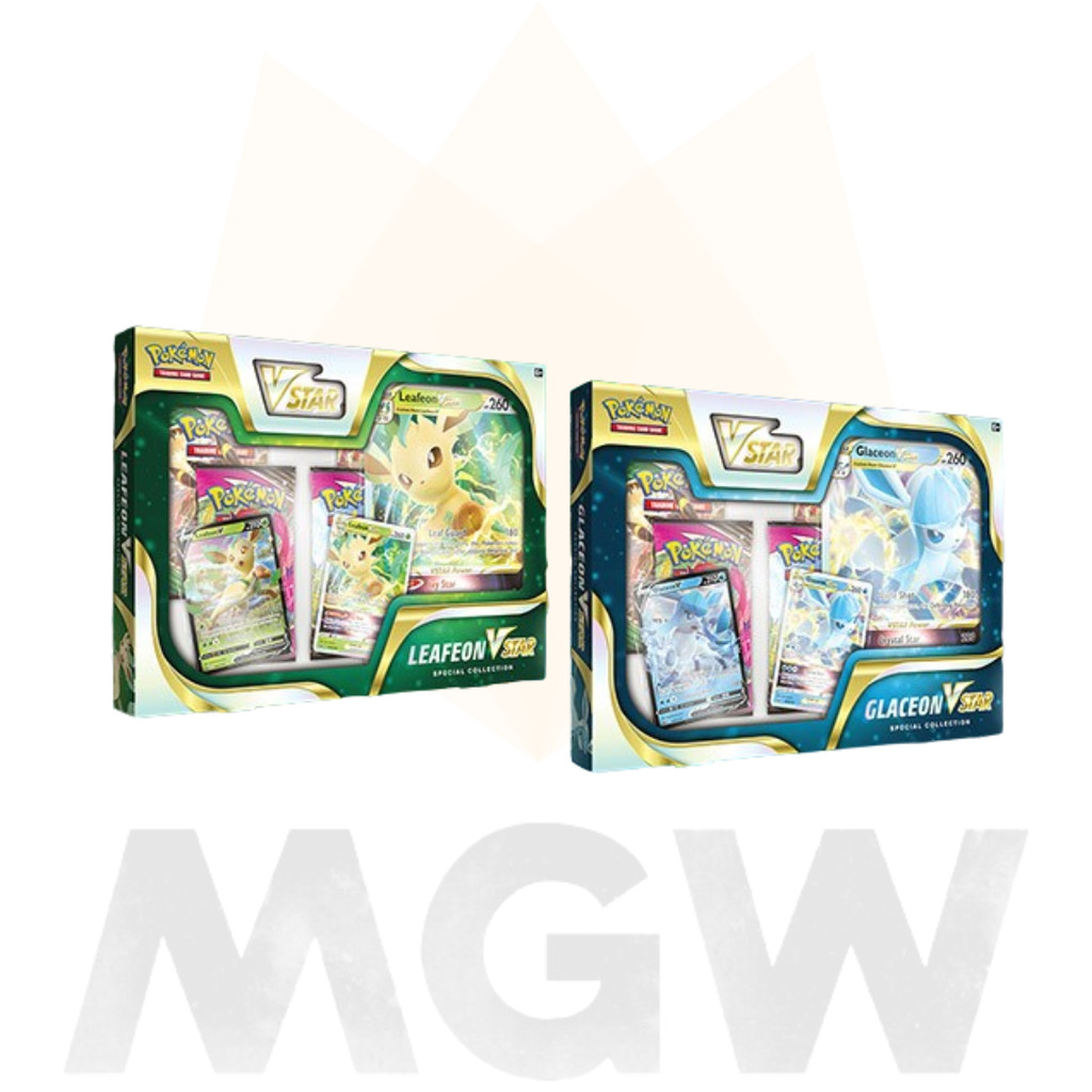 Pokemon TCG Leafeon or Glaceon VStar Special Box Set Brand New Factory ...