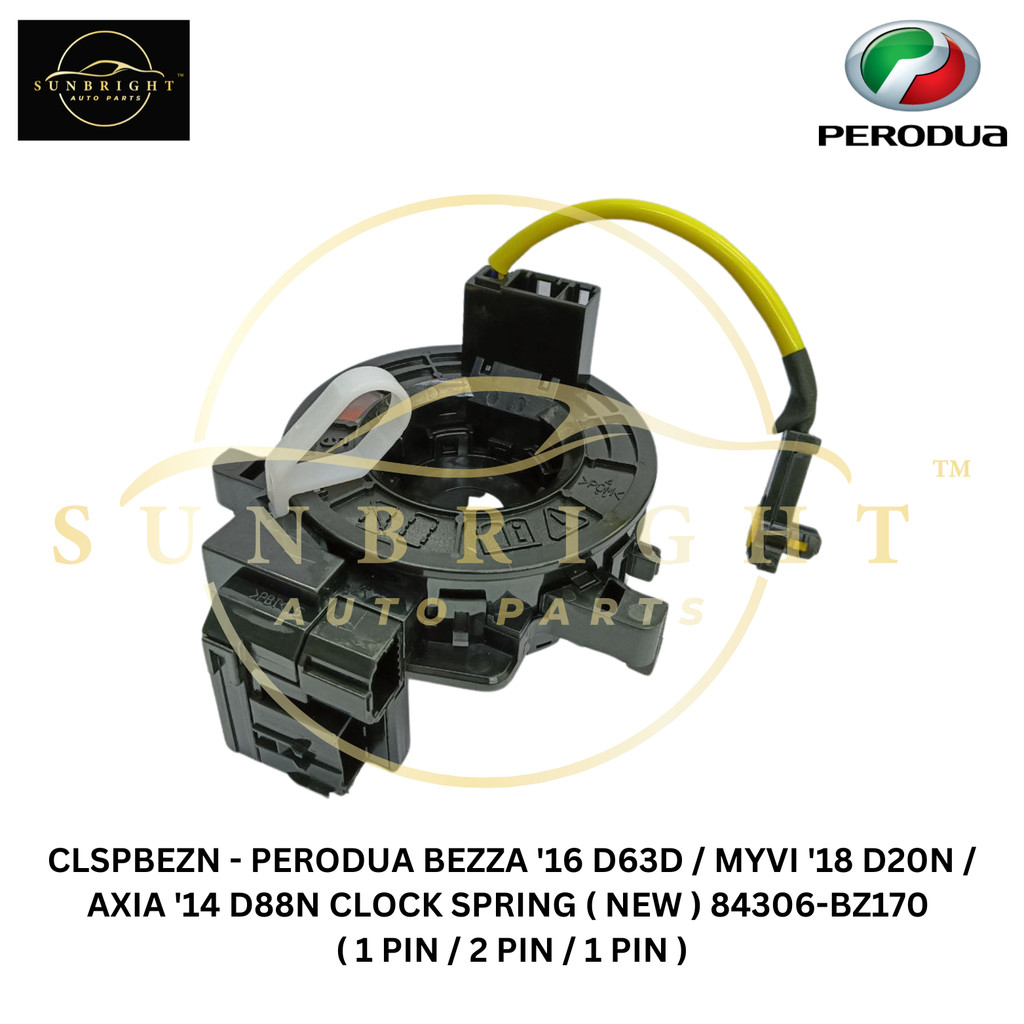 PERODUA BEZZA '16 D63D / MYVI '18 D20N / AXIA '14 D88N CLOCK SPRING ...