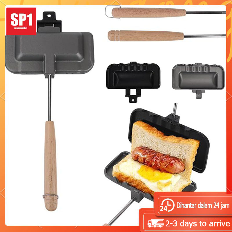 Double-sided Sandwich baking pan Waffle Maker Kuali Crepe, Toaster ...
