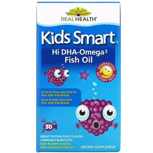 Bioglan, Kids Smart, Hi DHA-Omega 3 Fish Oil, Great Tasting Fruit ...