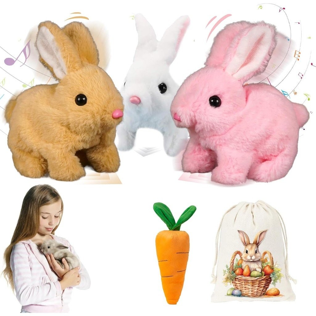 Bunby - My Realistic Bunny Toy - Jumping, Twitching, and Shaking Ears ...