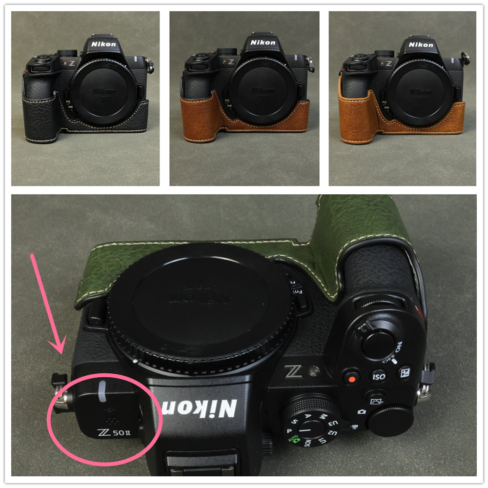PU Camera Half Case Body Base Protector for Nikon Z50 II Z50II Z50 Mark ...