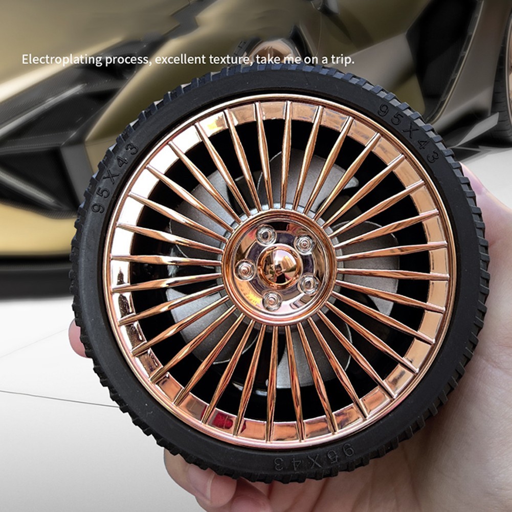 Retro USB Mini Fan with Unique Wheel Design for Stylish Spaces and ...