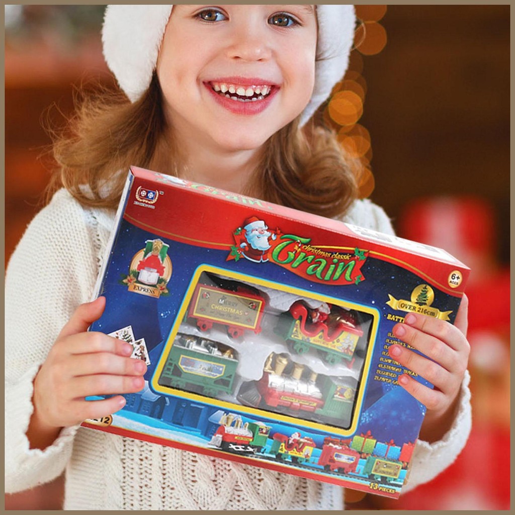 Train Track Set Train Set Toys Railway Kits with Locomotive Train ...