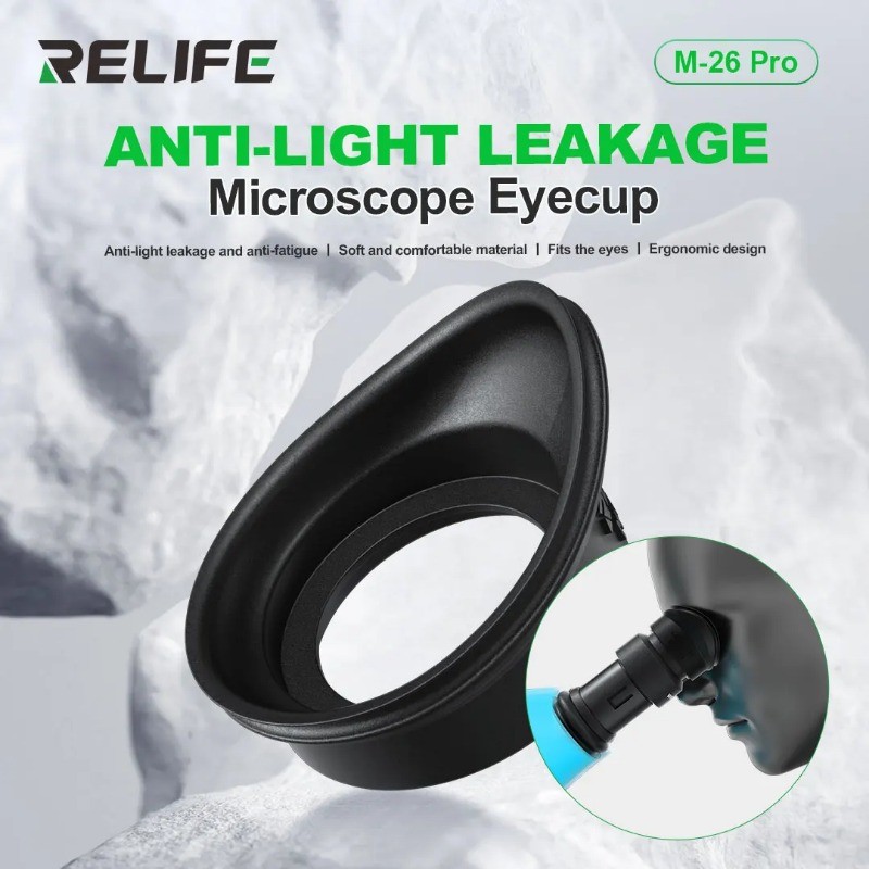 RELIFE M-26 Pro Eyecups for Adjustable Eyepieces 3D Low-Pressure Structure Fits the Human Facial ...